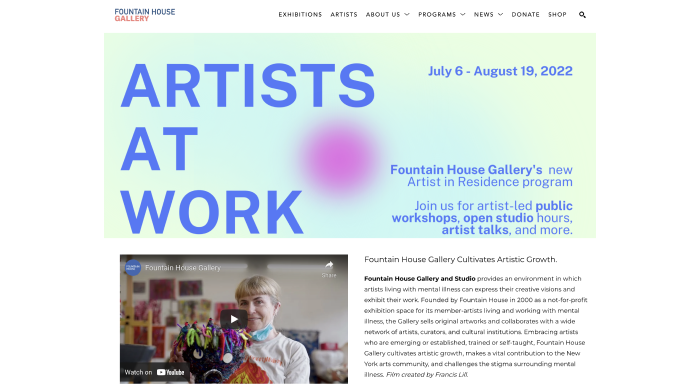 ArtCloud Website Examples